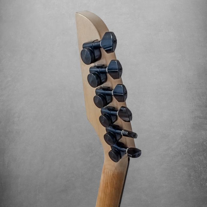 Ročno poslikana električna kitara, stainless steel prečke, handmade