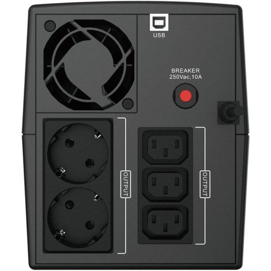 CONCEPTRONIC ZEUS UPS 2200VA 1320W IEC+Schuko vtičnice