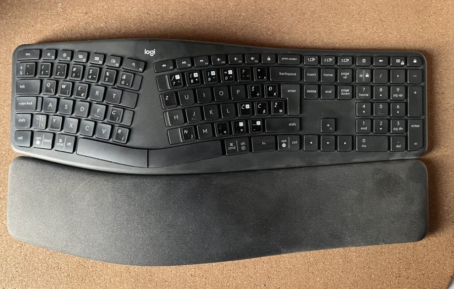 Logitech logi k860 ergo ergonomska tipkovnica