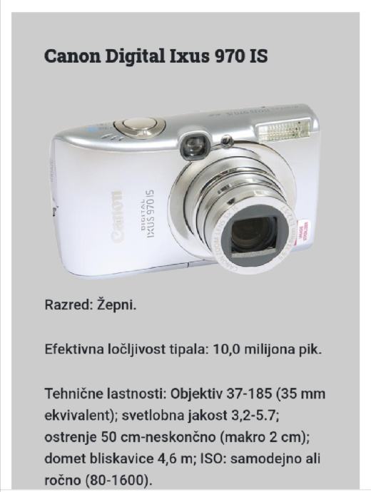 CANON IXUS 970 IS