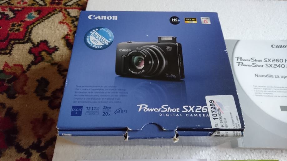 Fotoaparat Canon SX 260 HS