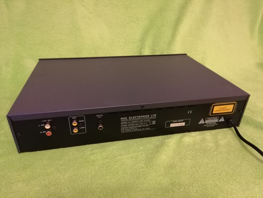 Hi-Fi CD player NAD 512, CD predvajalnik (Retro, Classic)