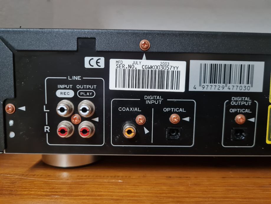 PIONEER MJ-D508, MiniDisk player/recorder