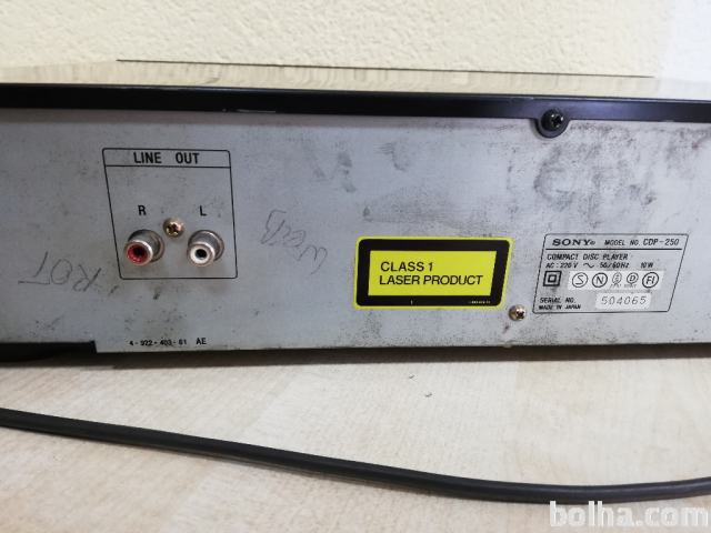 SONY CDP-250, cd player