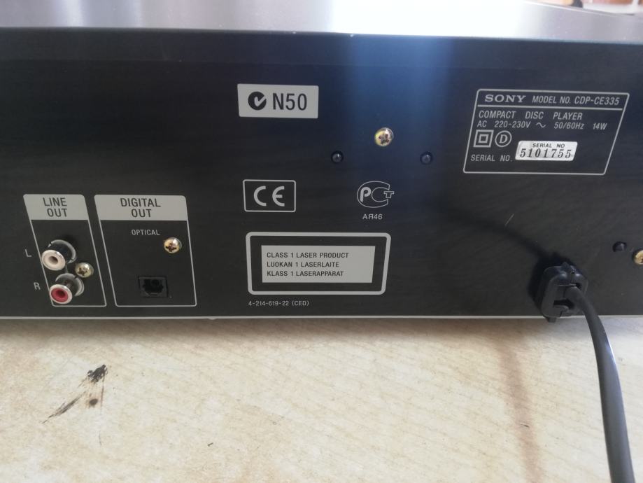 SONY CDP-CE335, 5 cd changer player