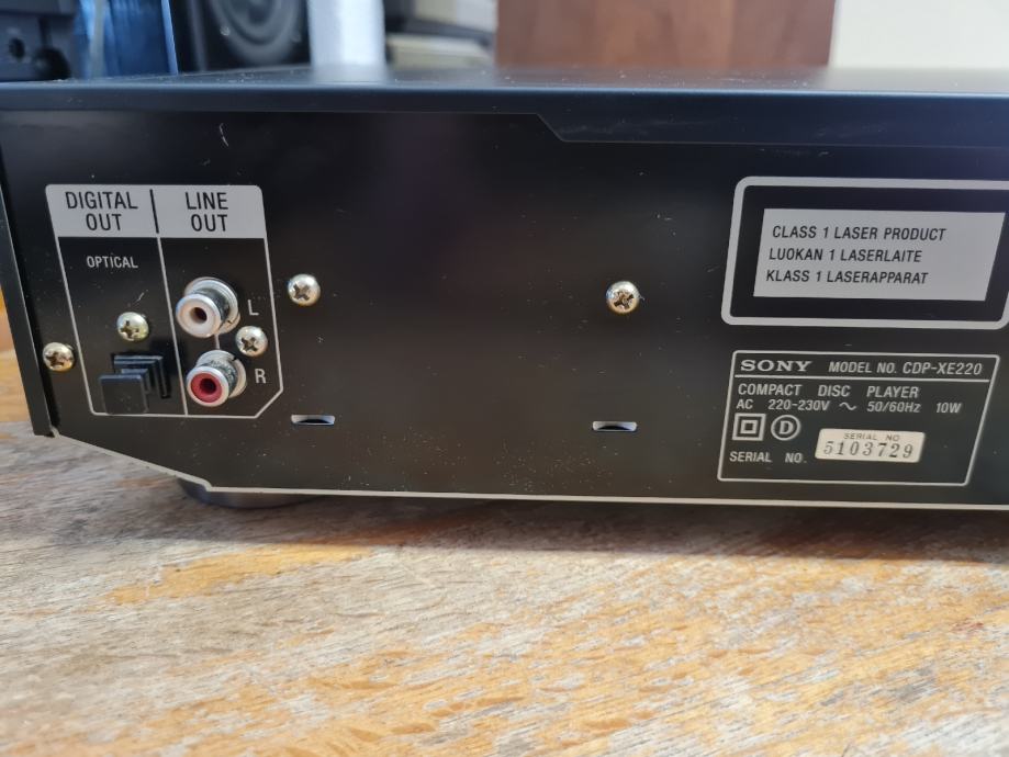 SONY CDP-XE220, CD PLAYER