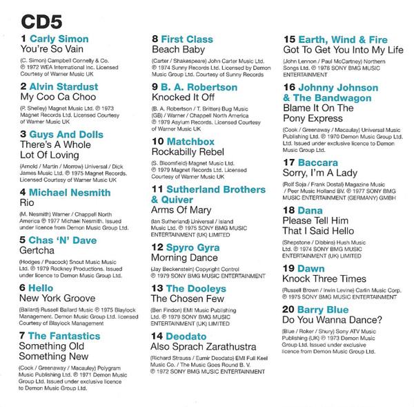 100 Hits 70s [5 cd box set]