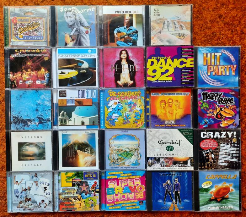 CD-ji Rock / Pop / Dance glasba