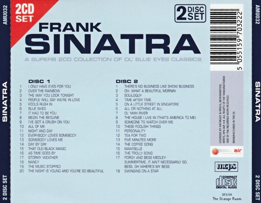 Frank Sinatra – A Superb Collection Of Ol Blue Eyes Classics (2x CD)