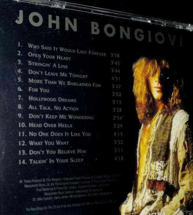 John Bongiovi - Power Station Years 80-83 (pevec Bon Jovi), CD