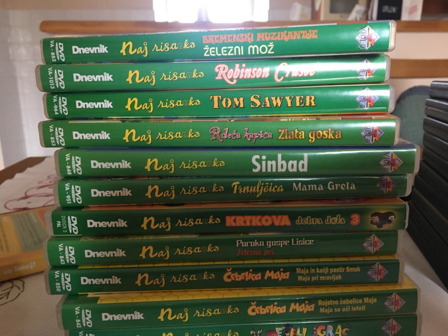 Risanke na CD, DVD, pravljice na CD