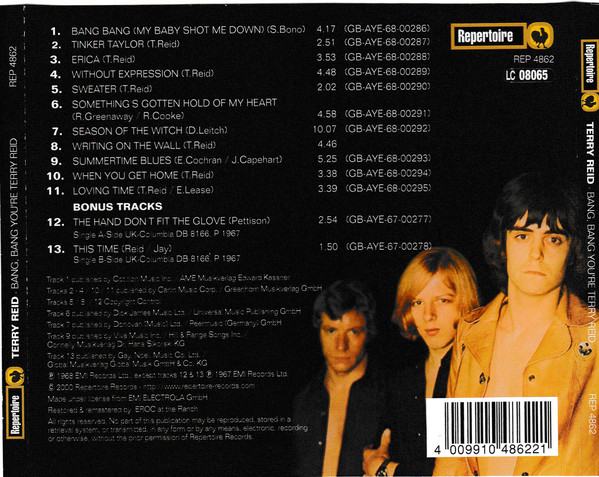 Terry Reid ‎– Bang, Bang Youre Terry Reid (CD)