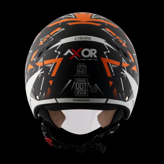 Čelada-Kaciga AXOR STRIKER CYBORG mat crno/bijela NOVO **AKCIJA**