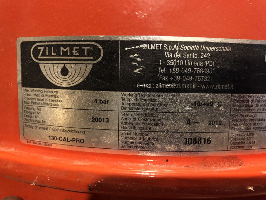 Ekspanzijska posoda Zilmet CAL PRO 35L,