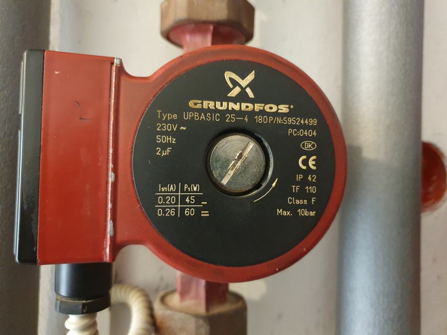 Obtočna črpalka GRUNDFOS UPBASIC 25-4 180