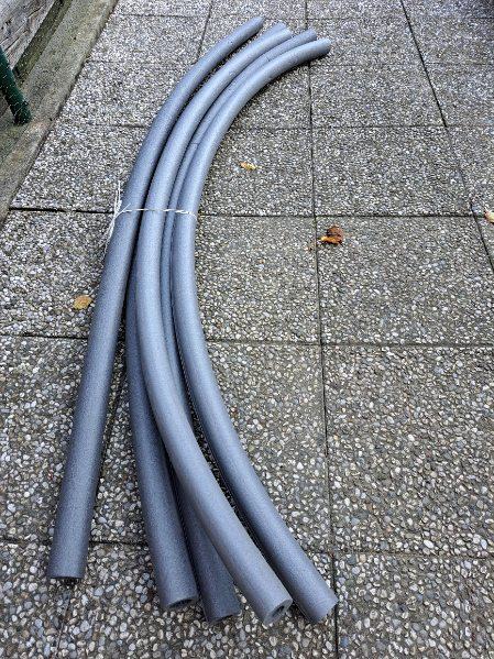 Termoizolacijske cevi Plamaflex, sive, samolepilne,nerabljene