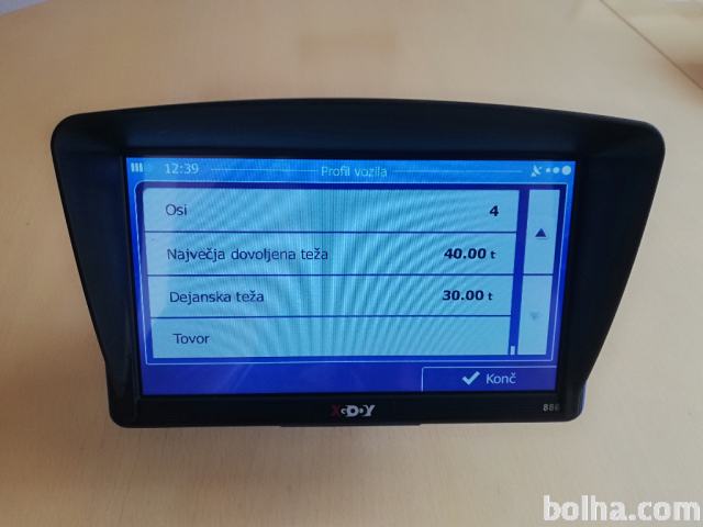 NOVA KAMIONSKA IN AVTOMOBILSKA 7 INCH GPS NAPRAVA XGODY 886