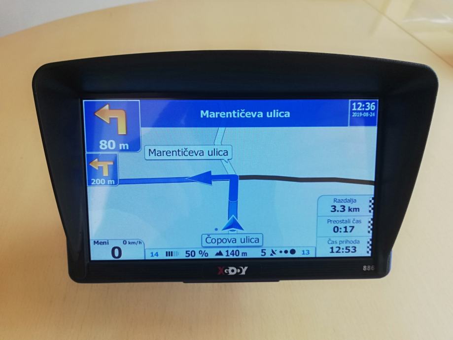 NOVA TOVORNA IN AVTOMOBILSKA 7 INČNA GPS NAVIGACIJA XGODY 886