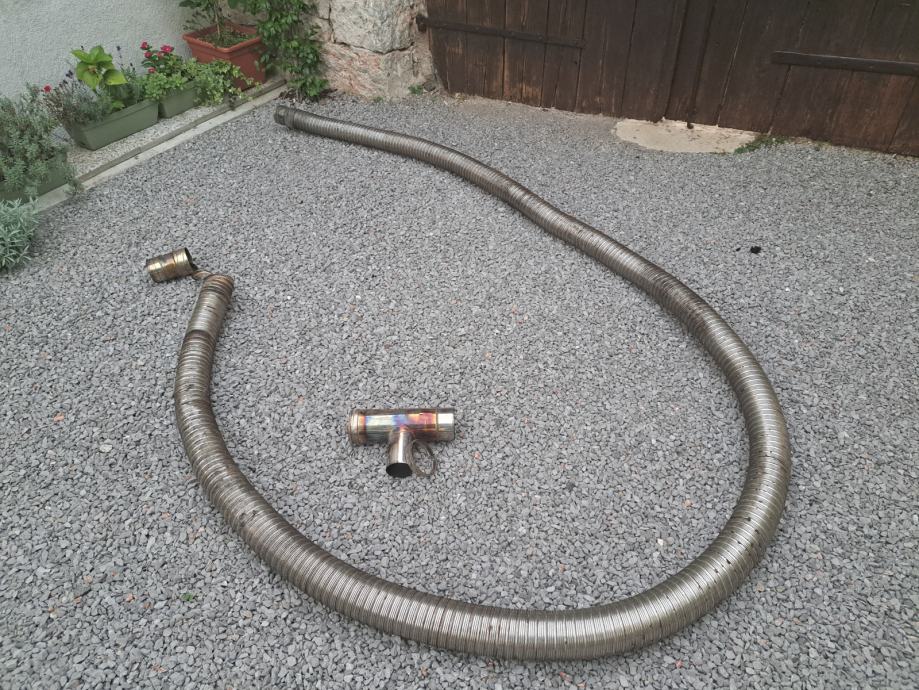 Gibljiva INOX dimniška cev fi 100