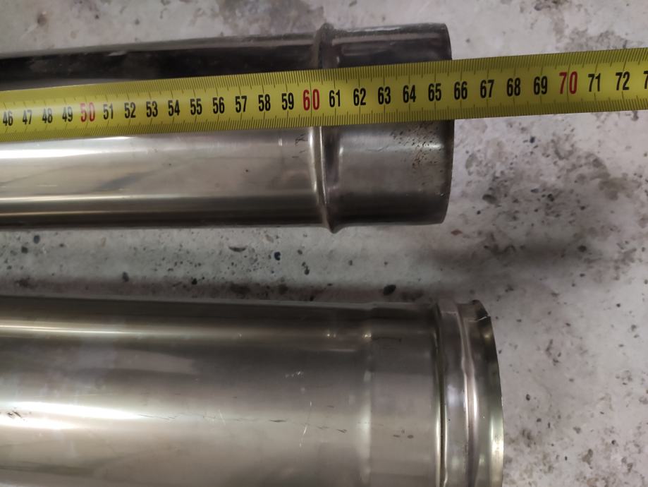 INOX ROSFRAJ DIMNIŠKA CEV CEVI DIMNIK CENTRALNA KURJAVA 100 180 200