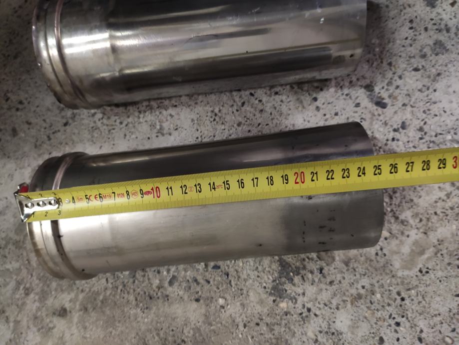 INOX ROSFRAJ DIMNIŠKA CEV CEVI DIMNIK CENTRALNA KURJAVA 100 180 200