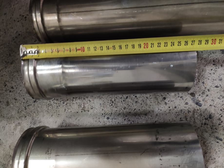 INOX ROSFRAJ DIMNIŠKA CEV CEVI DIMNIK CENTRALNA KURJAVA 100 180 200