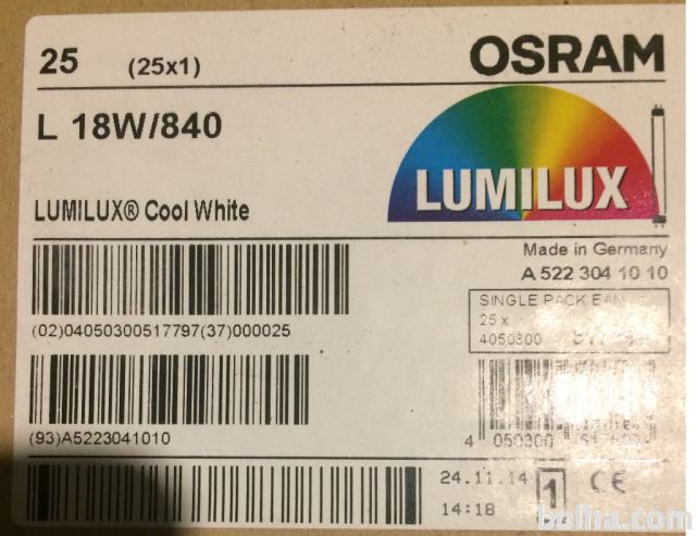 Prodam nove cevaste žarnice (neonke) PHILIPS in OSRAM
