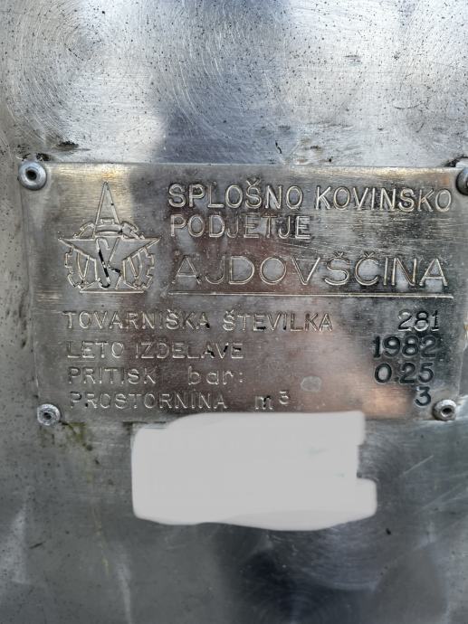 Cisterna inox inoks sod 3000l