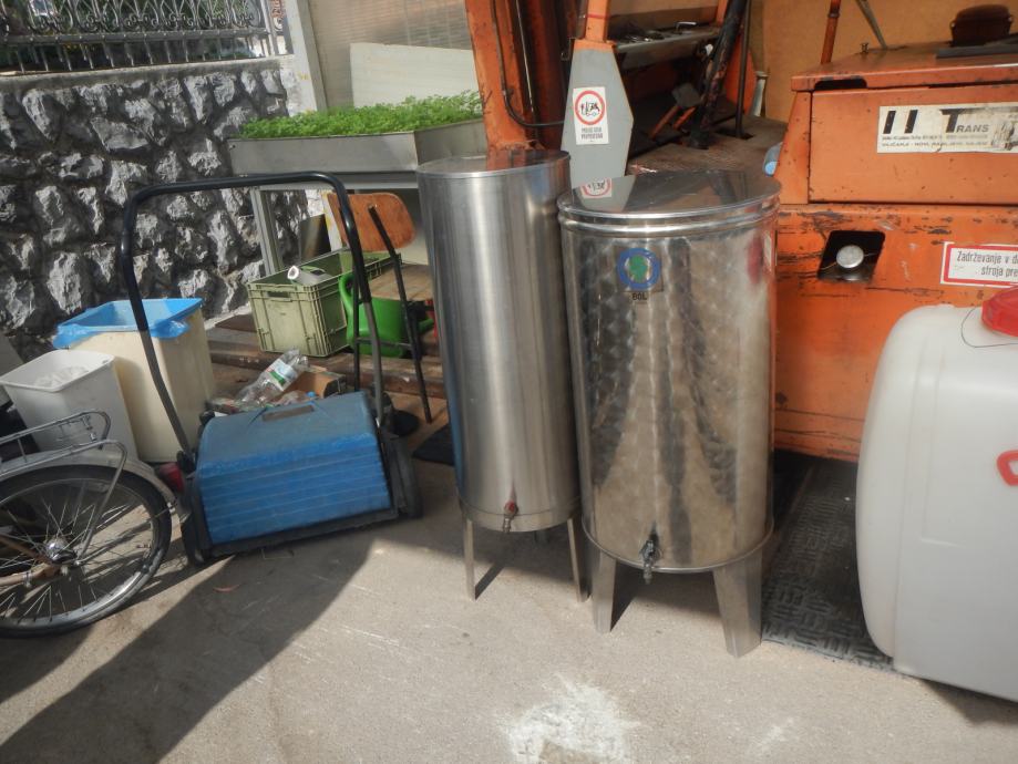 dva inox soda, 80 in 60 litrov