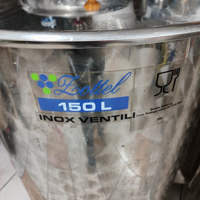 Inox cisterna 150 litrov zottel