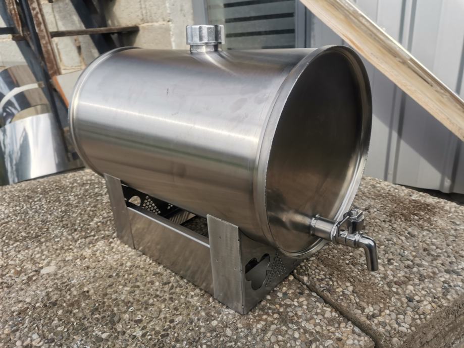 NOVO Inox sod 16L ležeči z inox podstavkom