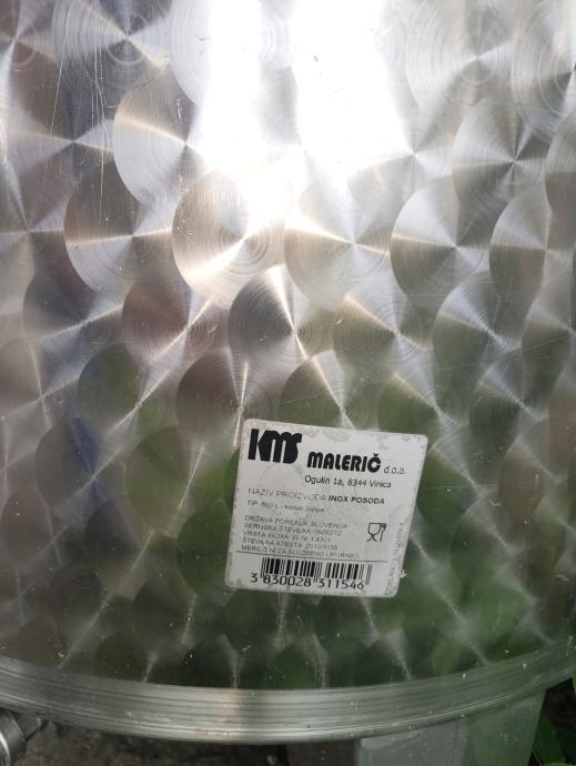 INOX SOD CISTERNA 600 L