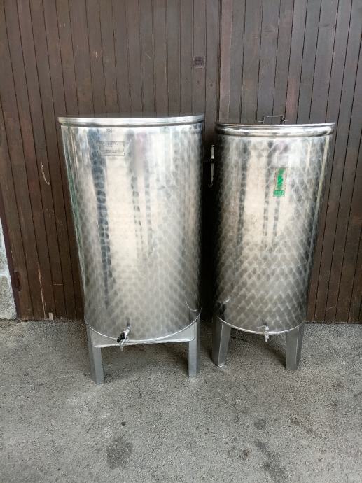 2x Inox sod za vino (220L in 180L)