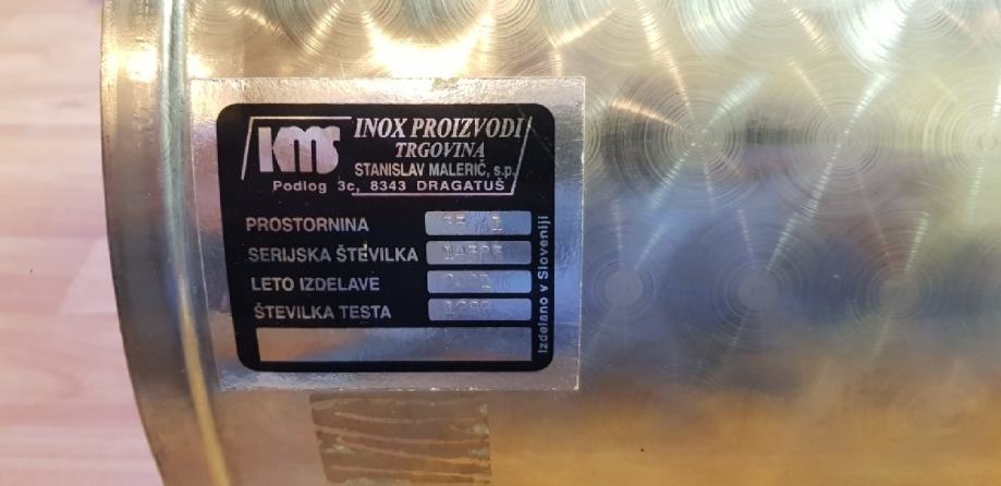 Sod za vino 35 litrov, INOX