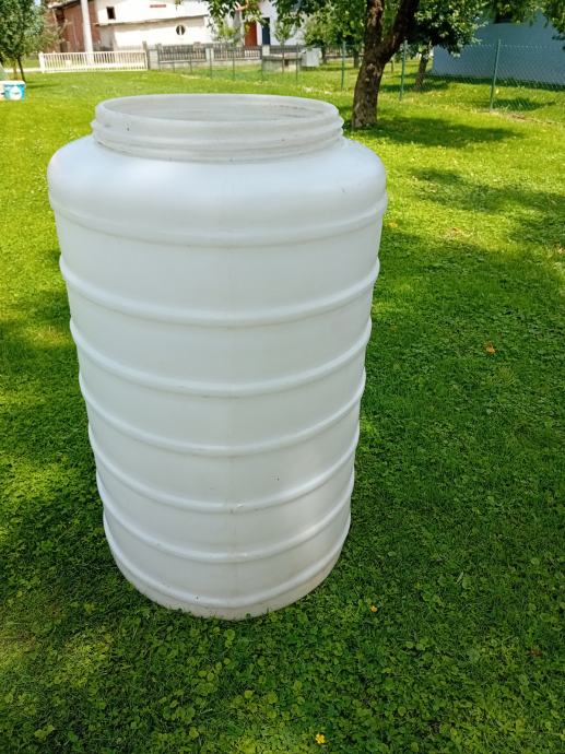 Večnamenski plastični sod s pokrovom - 230L - kot nov.
