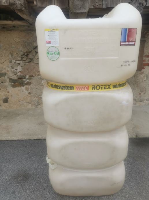 Cisterna za kurilno olje Rotex 750l.