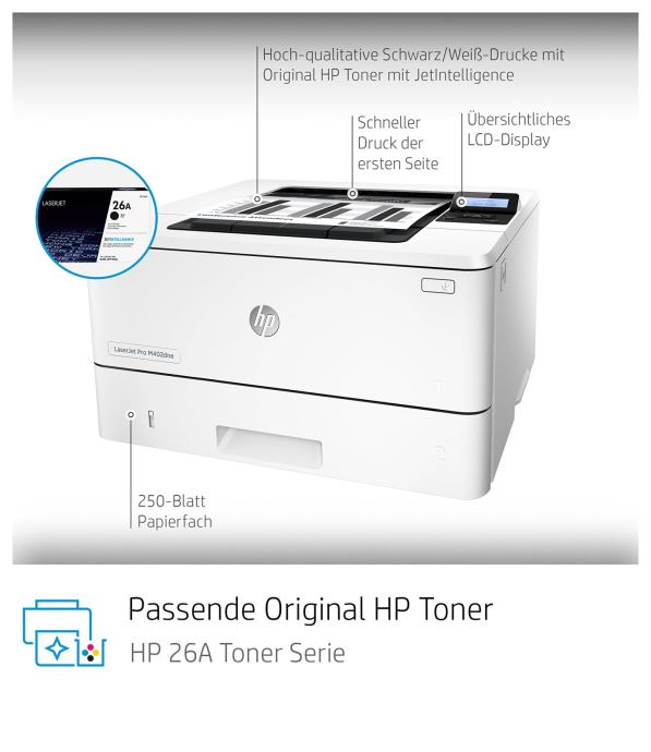 HP LaserJet Pro M402dne laserski tiskalnik - ( USB in LAN priklop )