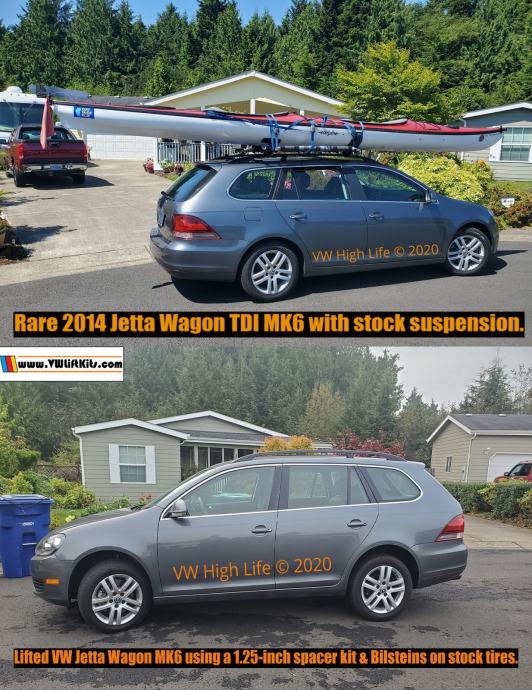 VW Lift Kit +35mm Vzmetenja za Volkswagen Golf Estate Variant MK5 MK6