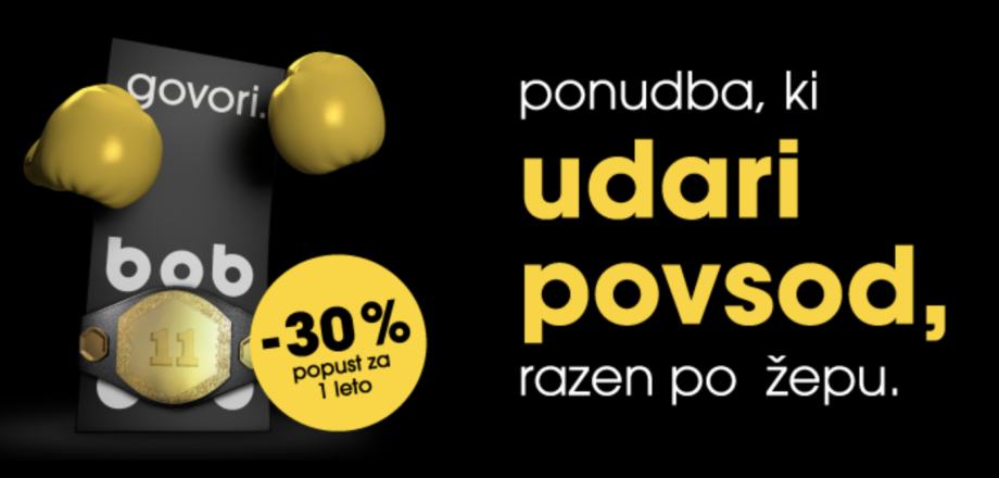 BOB koda za 30% popust