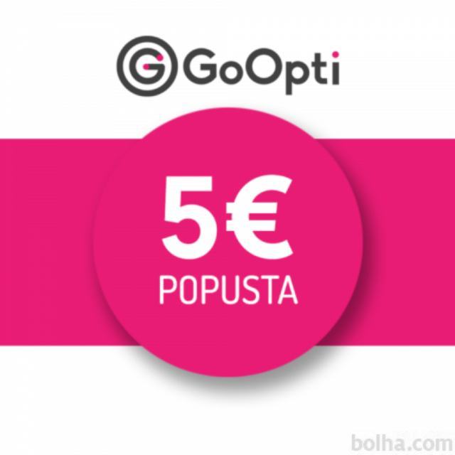 GoOpti promo koda za popust 5 €: RFLI2AKS4R76