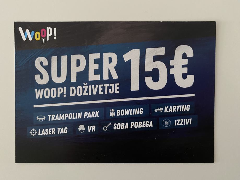 Woop super doživetje - darilni bon