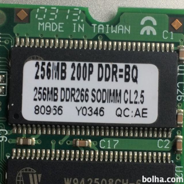 Transcend 512MB (2x 256MB) DDR PC-2100 SODIMM
