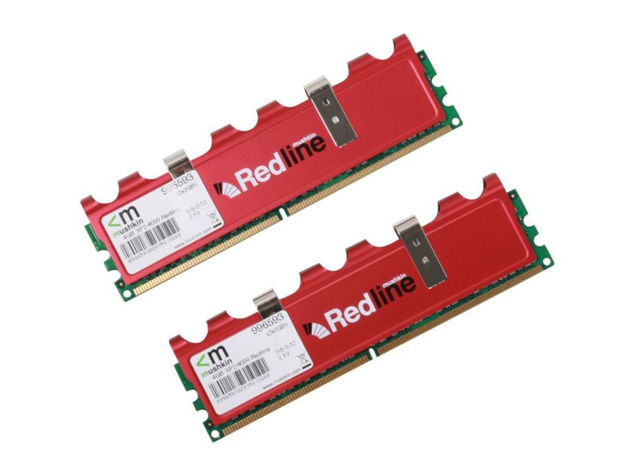 Mushkin Enhanced Redline 4GB (2 x 2GB) DDR2 1000 PC2 8000 RAM