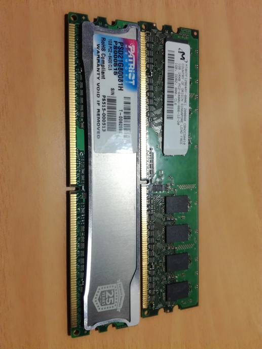 RAM 2X 1GB