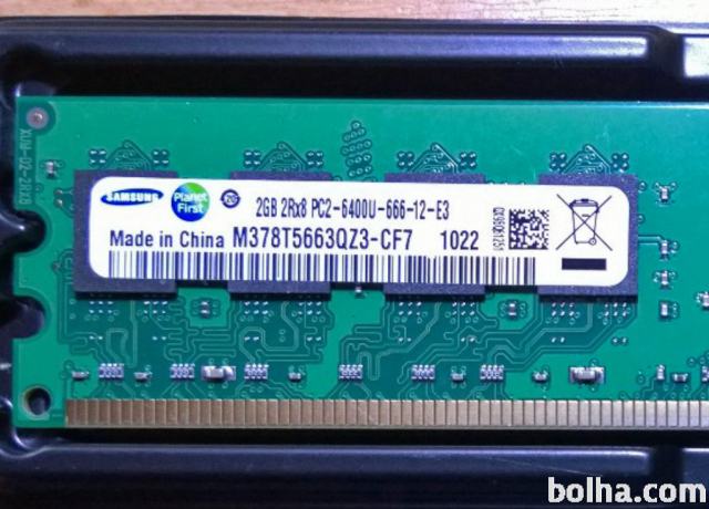 Samsung DDR2 RAM PC2-6400U 800MHz 240pin *za Intel in AMD*