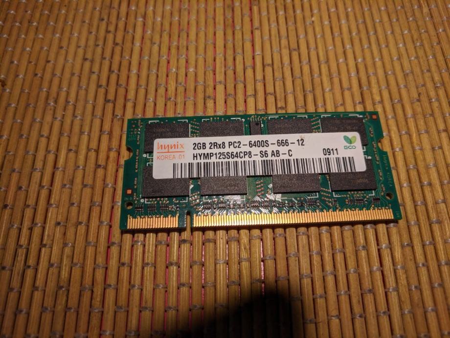 2GB/800MHz DDR2 SODIMM RAM za prenosnik