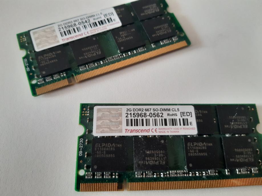 Pomnilnik RAM 2gb DDR2 SO-DIMM 667 Mhz