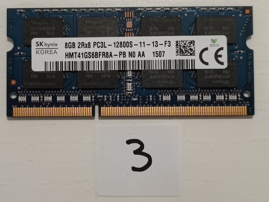 SK Hynix 8GB DDR3-1600 SODIMM PC3L-12800S Dual Rank x8