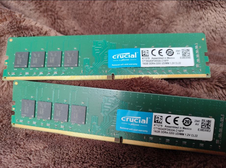 Crucial Ram 2x 16gb 3200Mhz