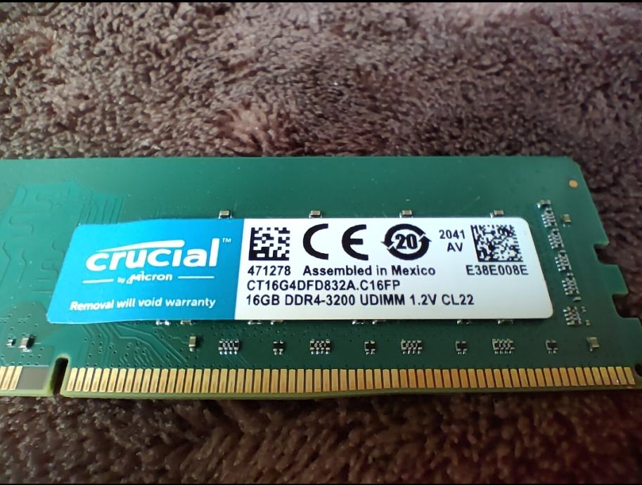 Crucial Ram 2x 16gb 3200Mhz